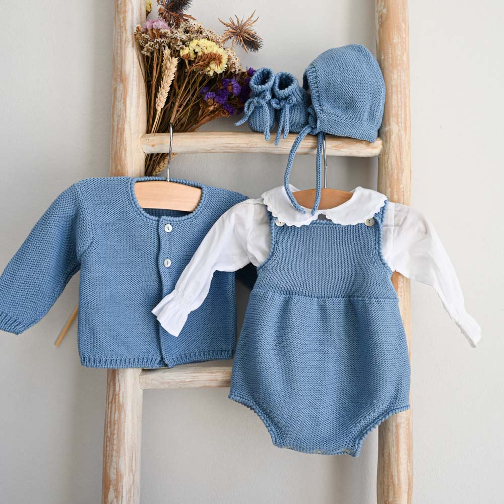 Royal Blue knitted Romper – Pukatuka